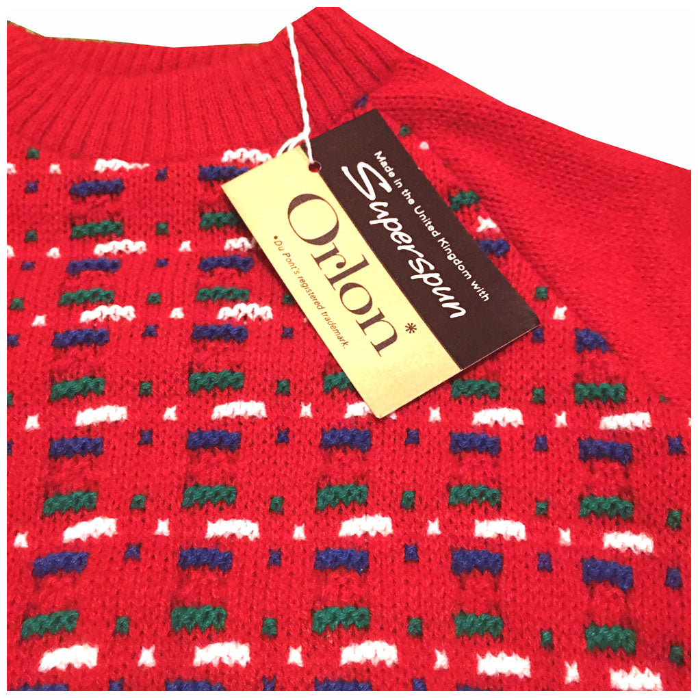 Soft red orlon vintage 1960s unworn babies jumper – Candy Says Vintage ...